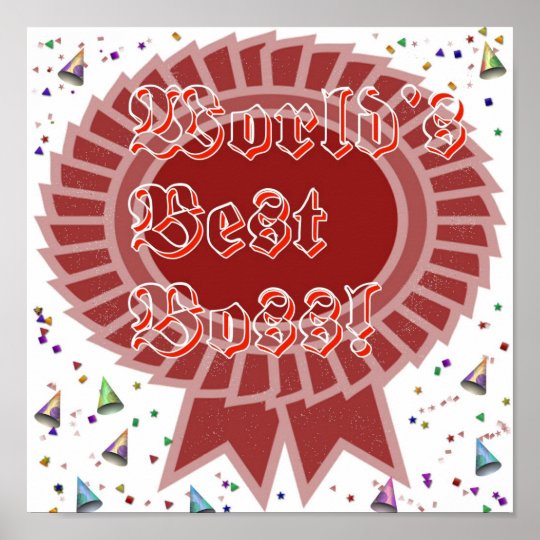 World's Best Boss Framed Print | Zazzle.com