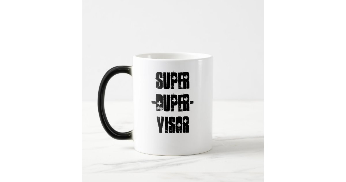 Worlds Best Boss, Super-duper-visor Magic Mug | Zazzle