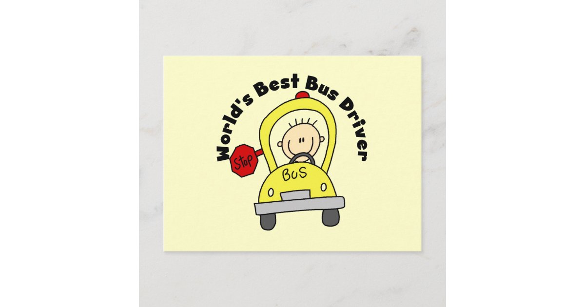 World's Best Bus Driver Postcard | Zazzle
