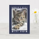 World's Best Cat Dad Photo Navy Blue Father's Day Card | Zazzle