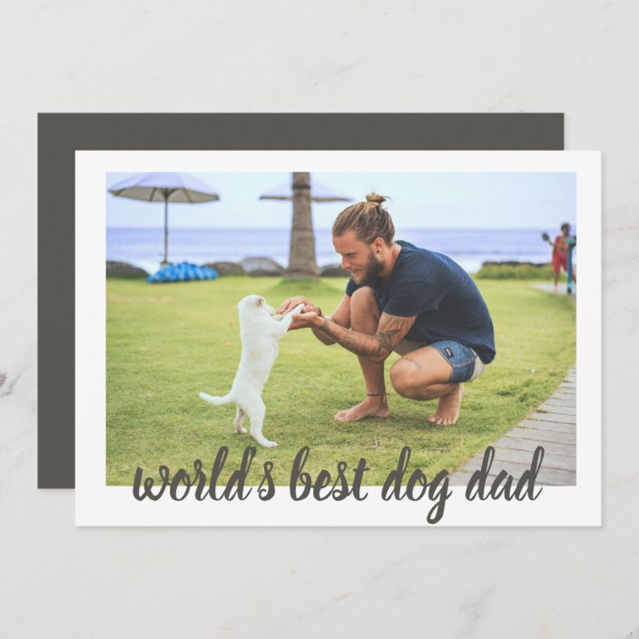 World's Best Dog Dad Card | Zazzle.com