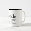 World's Best Ever Funcle, Uncle Modern Definition Two-Tone Coffee Mug ...
