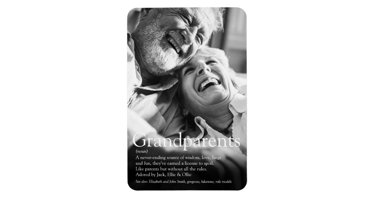 World's Best Ever Grandparents Definition Magnet | Zazzle