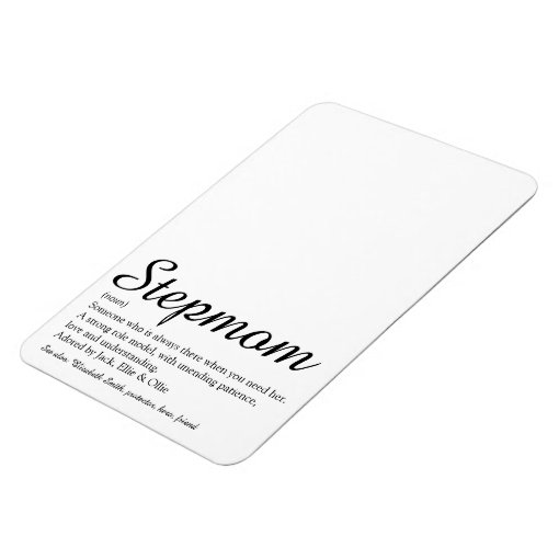 Worlds Best Ever Stepmom Stepmother Definition Magnet Zazzle