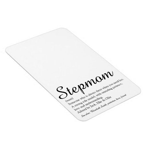 Worlds Best Ever Stepmom Stepmother Definition Magnet Zazzle