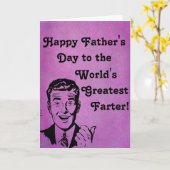 World's Best Farter Card | Zazzle