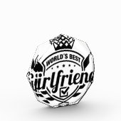 WORLDS BEST GIRLFRIEND ACRYLIC AWARD | Zazzle