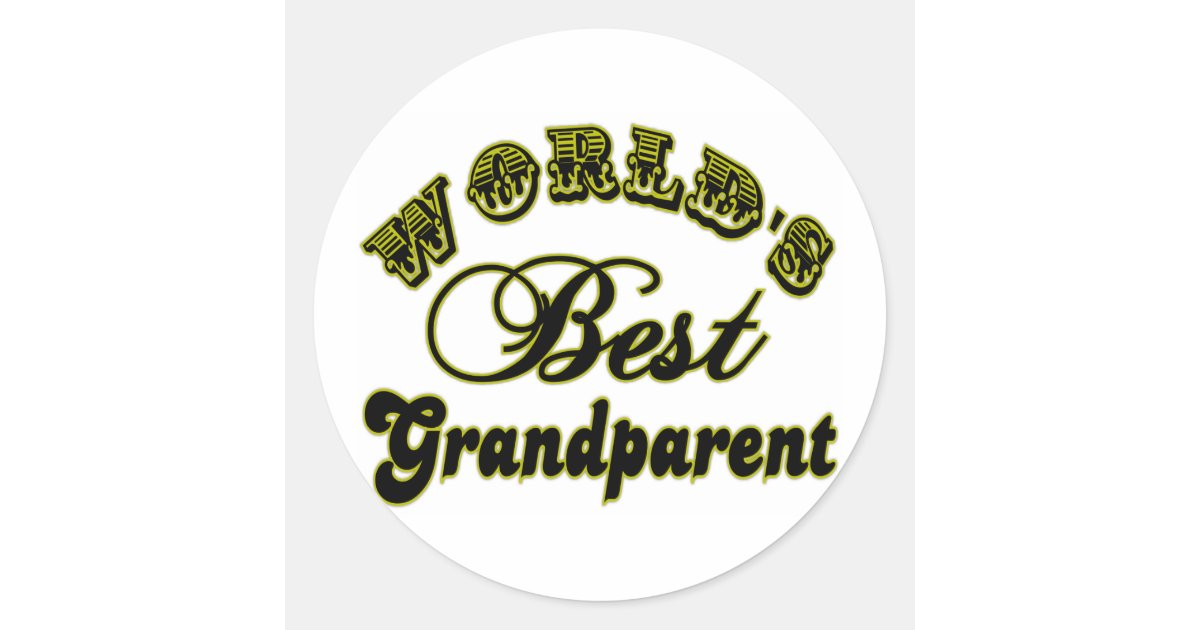 World's Best Grandparent Sticker | Zazzle