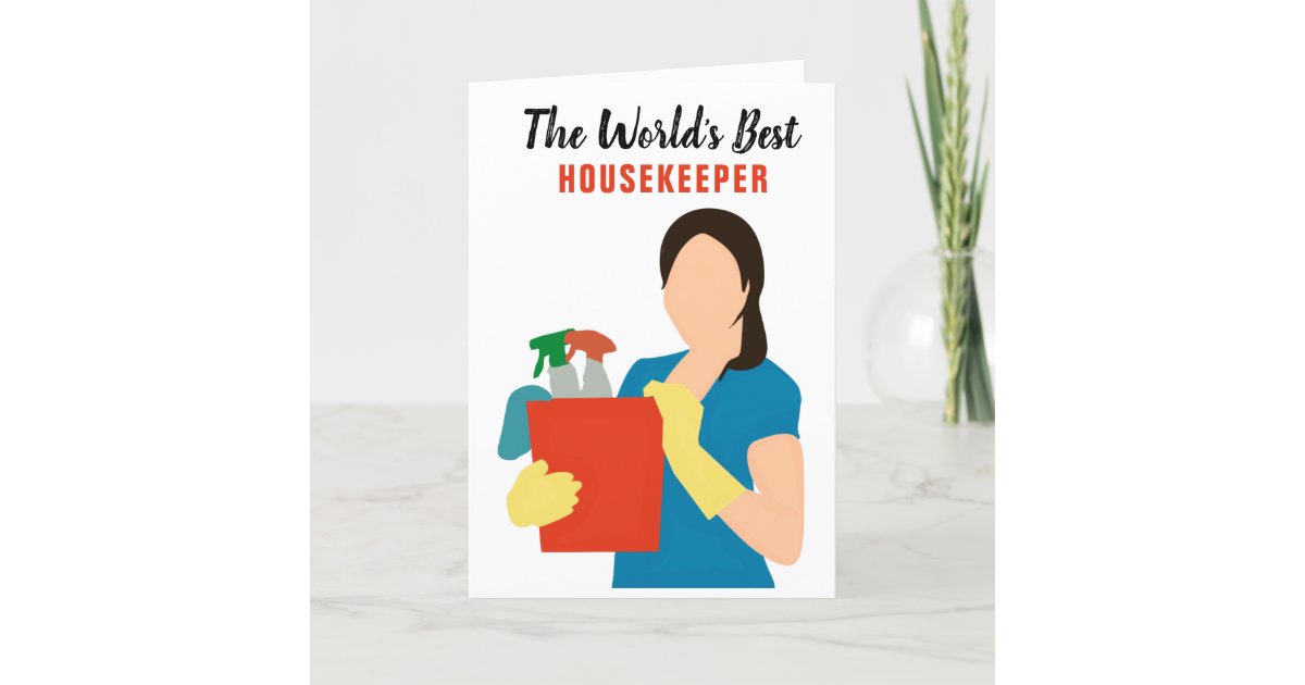 World's Best Housekeeper Thank You Card | Zazzle