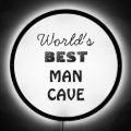 World's Best Man Cave Quote Men's LED Sign | Zazzle