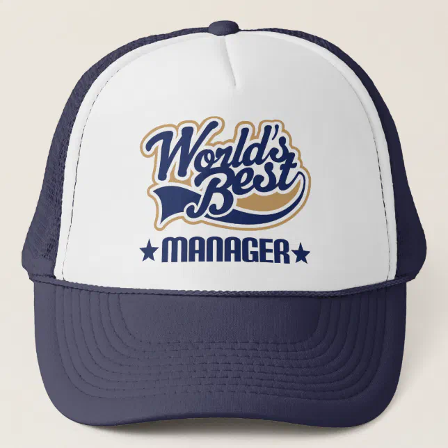 Worlds Best Manager Trucker Hat | Zazzle