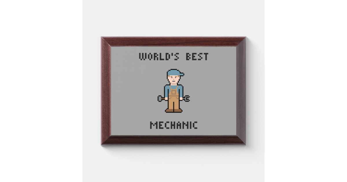 World's Best Mechanic Award Plaque | Zazzle