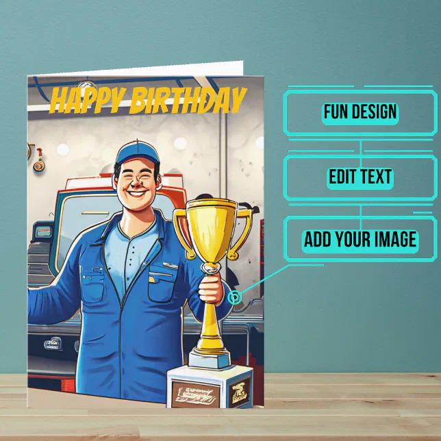 World's Best Mechanic Birthday Card | Zazzle