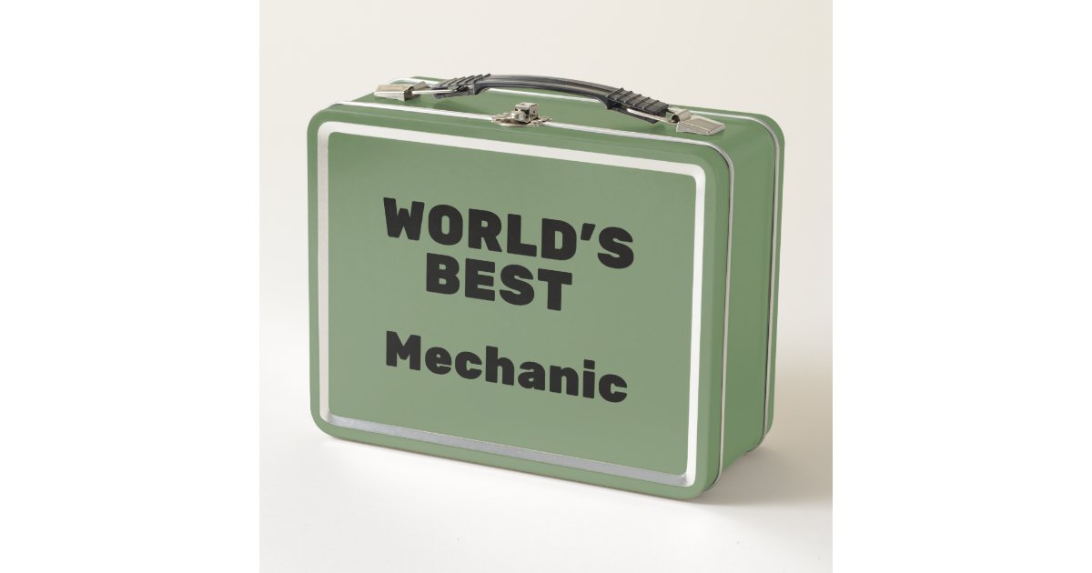 World's Best Mechanic Metal Lunch Box | Zazzle