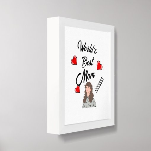 Worlds Best Mom Mothers Day Birthday Poster | Zazzle