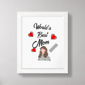 Worlds Best Mom Mothers Day Birthday Poster | Zazzle