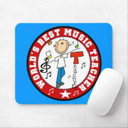 World's Best Music Teacher Mouse Pad | Zazzle