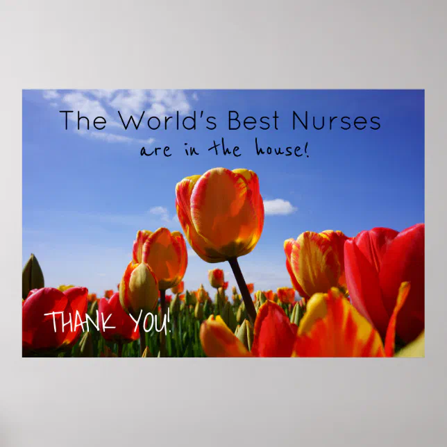 World's Best Nurses posters Nursing Week Celebrate | Zazzle