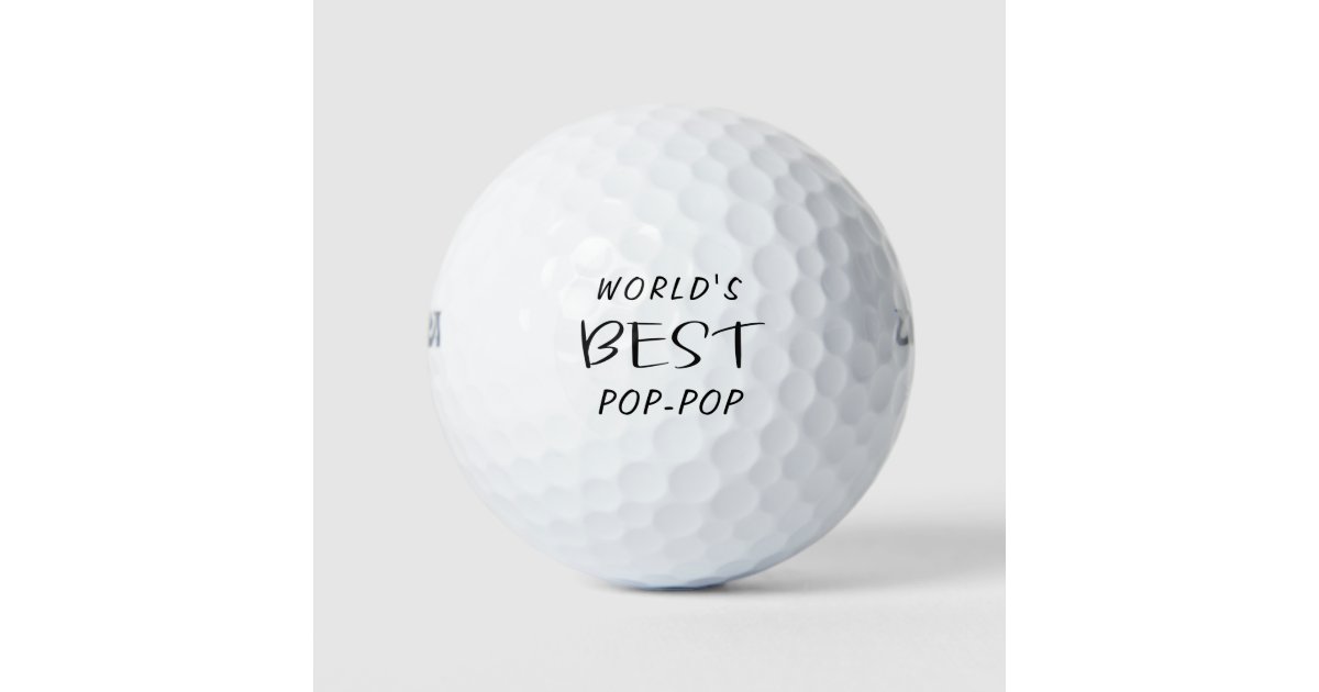 World's Best Pop-Pop Golf Balls | Zazzle