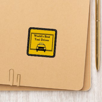 Worlds Best Taxi Driver Patch | Zazzle