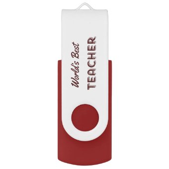 World's Best Teacher USB Flash Drive | Zazzle