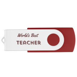 World's Best Teacher USB Flash Drive | Zazzle