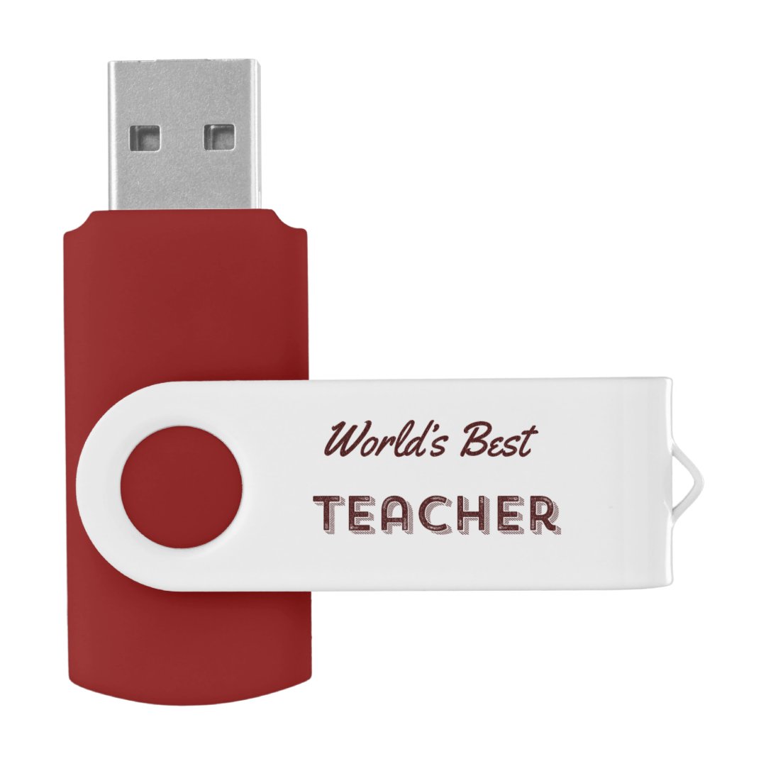 World's Best Teacher USB Flash Drive | Zazzle