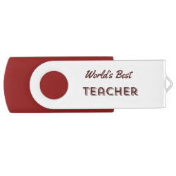 World's Best Teacher USB Flash Drive | Zazzle