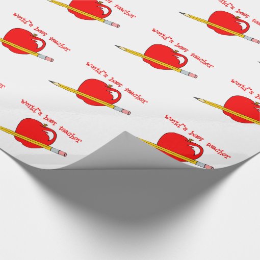 World's Best Teacher Wrapping Paper | Zazzle