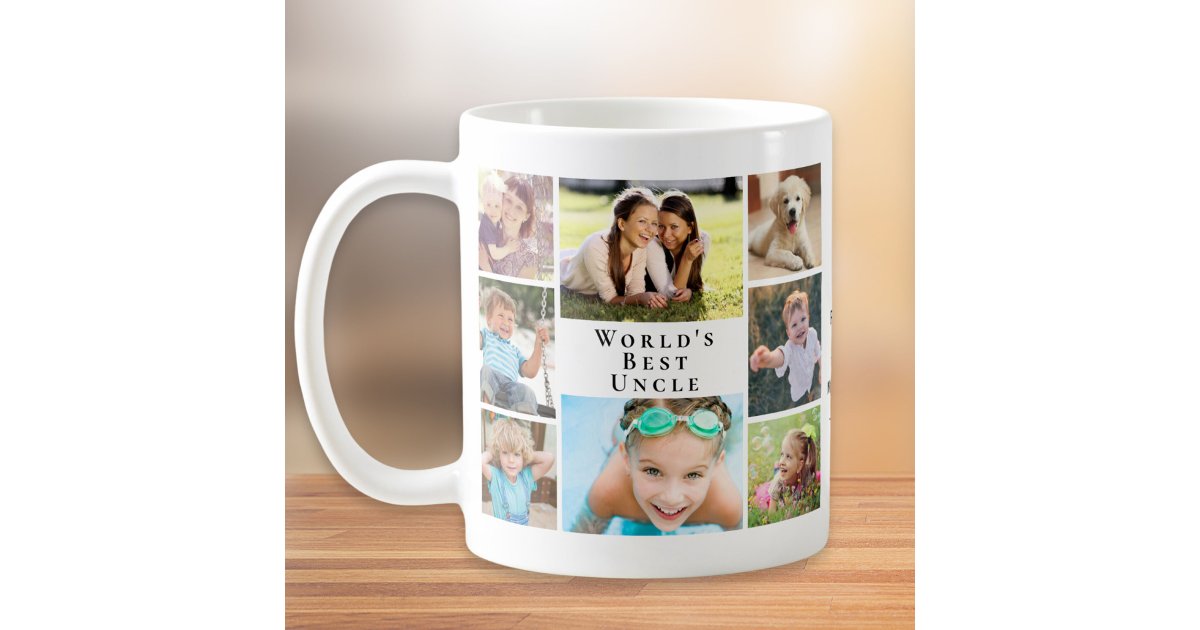 World's Best Uncle Photo Collage Coffee Mug | Zazzle