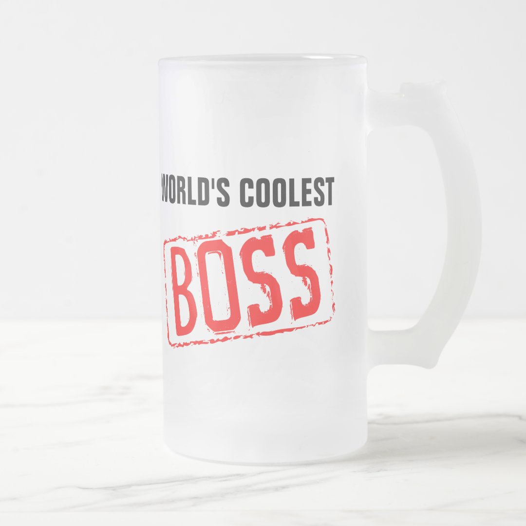 World's Coolest Boss Beer Mugs | Zazzle