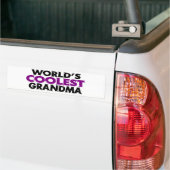 Worlds Coolest Grandma Bumper Sticker | Zazzle