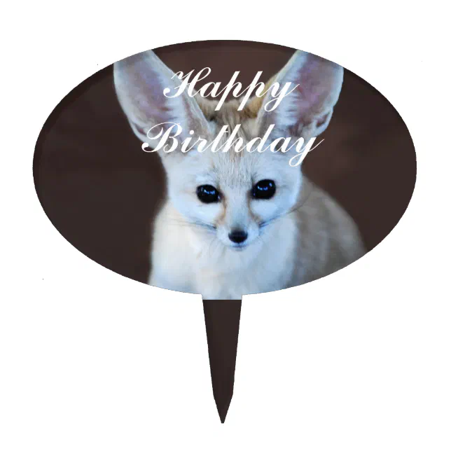 Worlds Cutest Fennec Fox Cake Topper | Zazzle