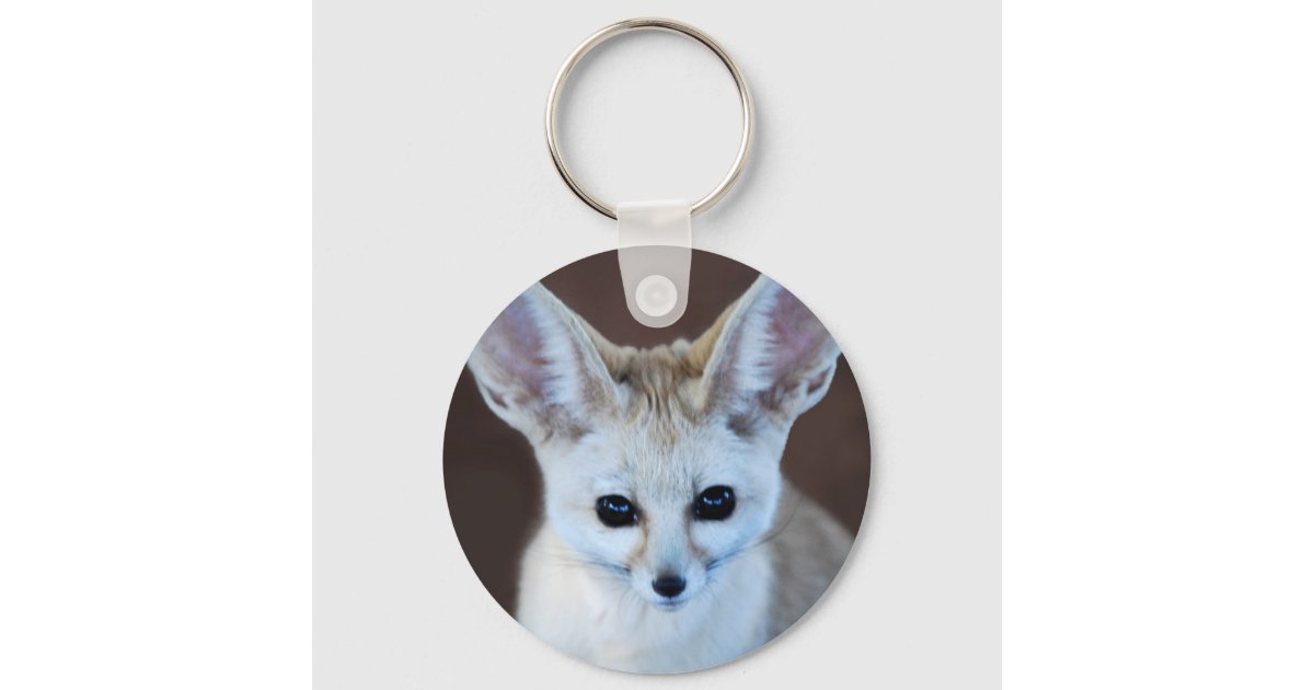 Worlds Cutest Fennec Fox Keychain | Zazzle
