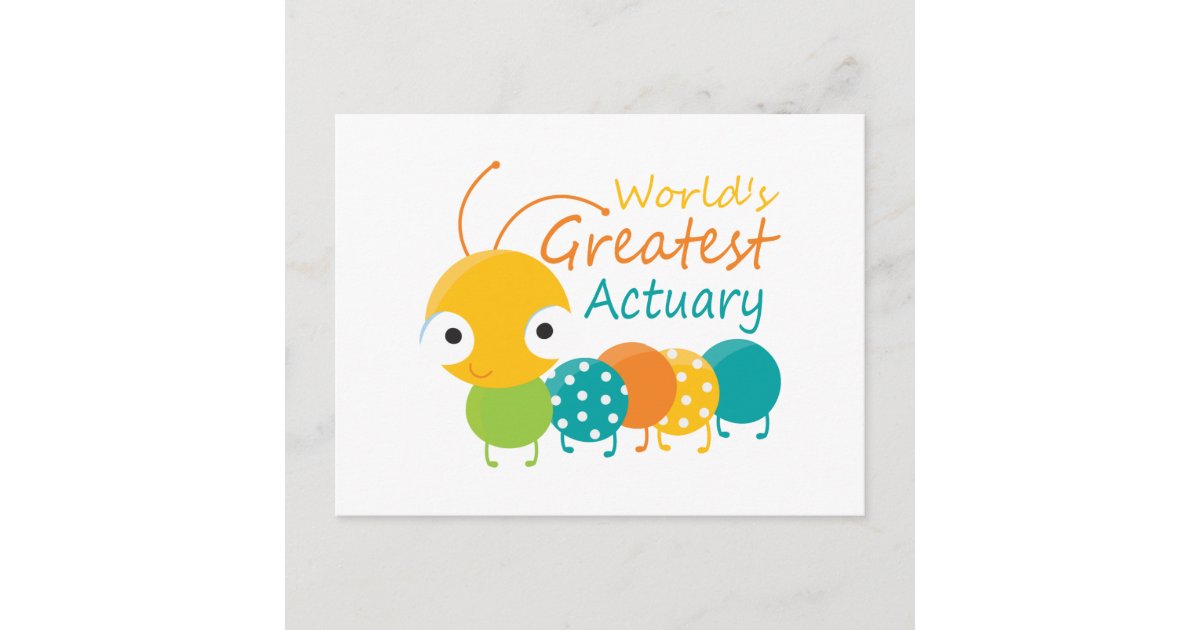 World's Greatest Actuary Postcard | Zazzle