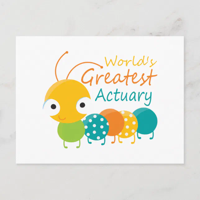 World's Greatest Actuary Postcard | Zazzle