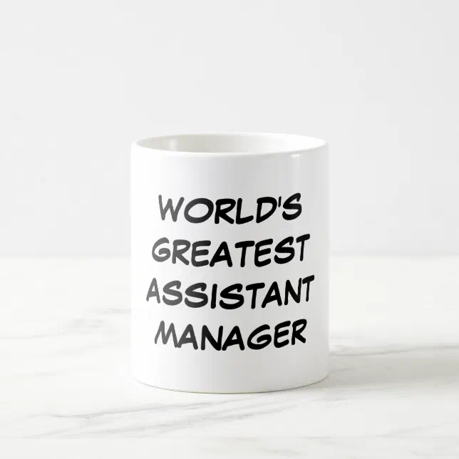 "World's Greatest Assistant Manager" Mug | Zazzle