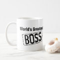 World's Greatest Boss coffee mugs | Zazzle