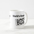 World's Greatest Boss coffee mugs | Zazzle