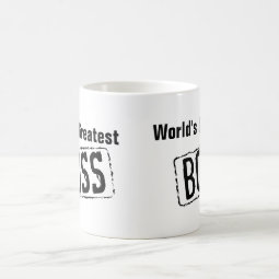 World's Greatest Boss coffee mugs | Zazzle