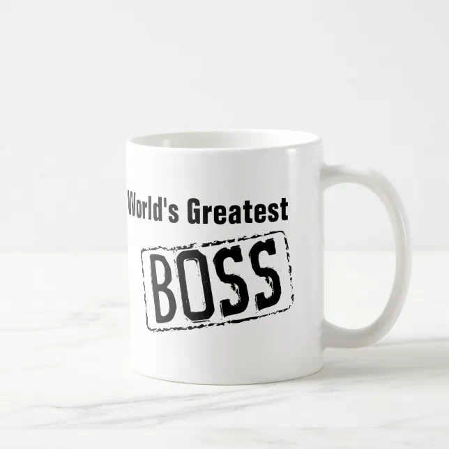 World's Greatest Boss coffee mugs | Zazzle