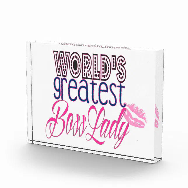 World's Greatest Boss Lady Award Gift Cute & Chic | Zazzle