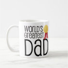 worlds greatest dad Two-Tone coffee mug | Zazzle.com