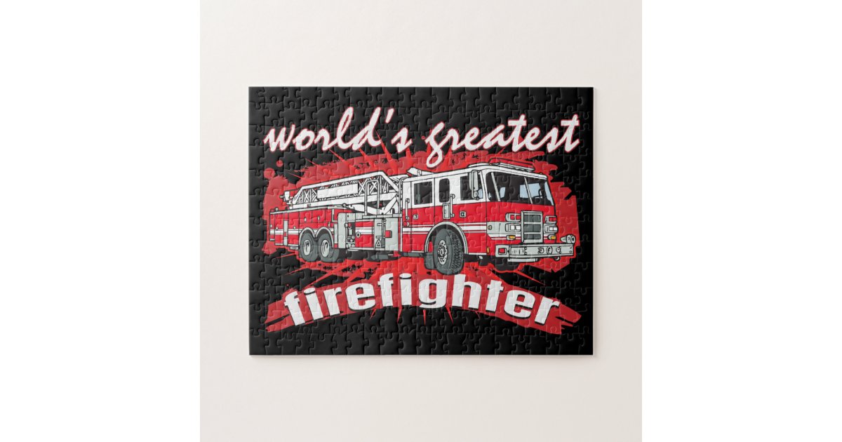 World's Greatest Firefighter Jigsaw Puzzle | Zazzle