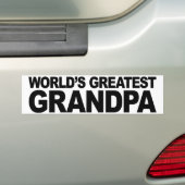 World's Greatest Grandpa Bumper Sticker | Zazzle