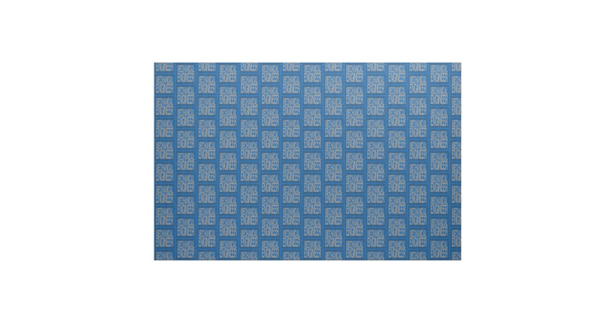 Worlds Greatest Mechanical Engineer Fabric | Zazzle