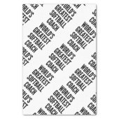 Worlds Greatest Softball Coach Tissue Paper | Zazzle