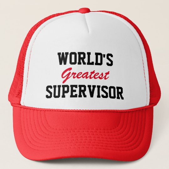World's greatest supervisor cap | Zazzle.com