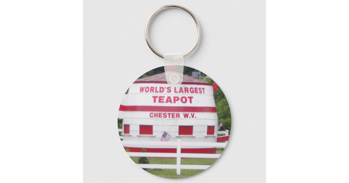 World's Largest Teapot Keychain | Zazzle