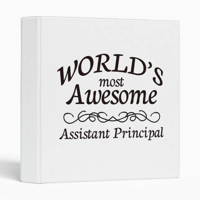World's Most Awesome Assistant Principal Binder | Zazzle